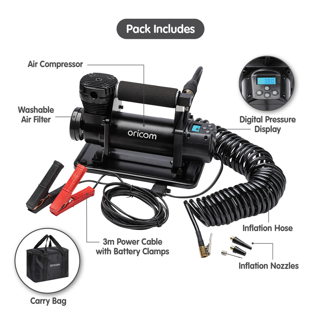 AIR20 Portable Air Compressor with Backlit Digital Display – Oricom ...